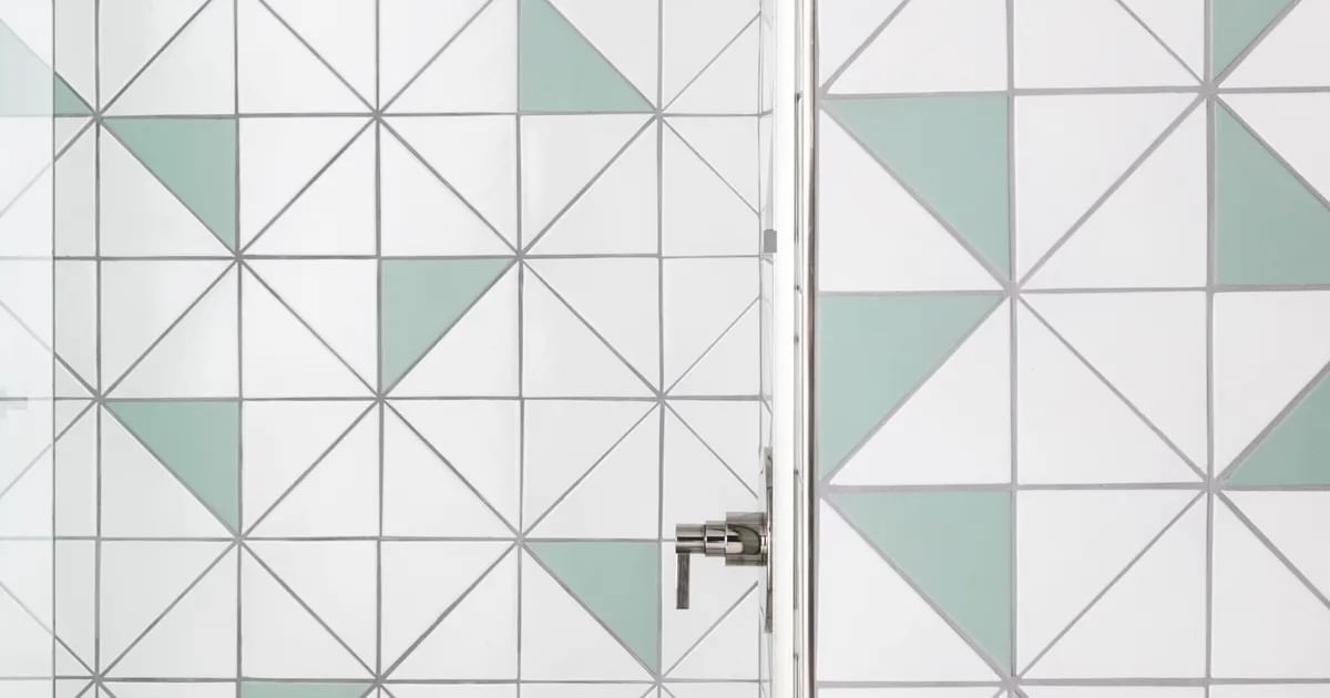 Triangle Quadrant Pattern (Original Ceramic Tile) | Fireclay Tile