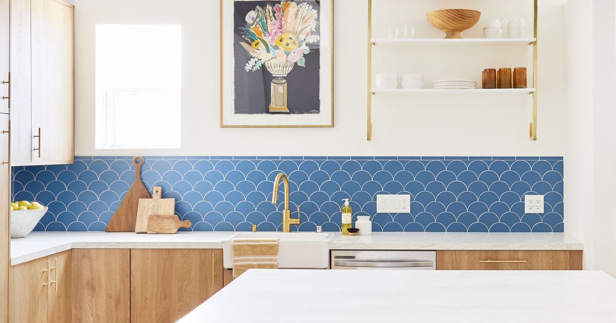 27 Beautiful Blue Backsplash Kitchen Ideas | Fireclay Tile