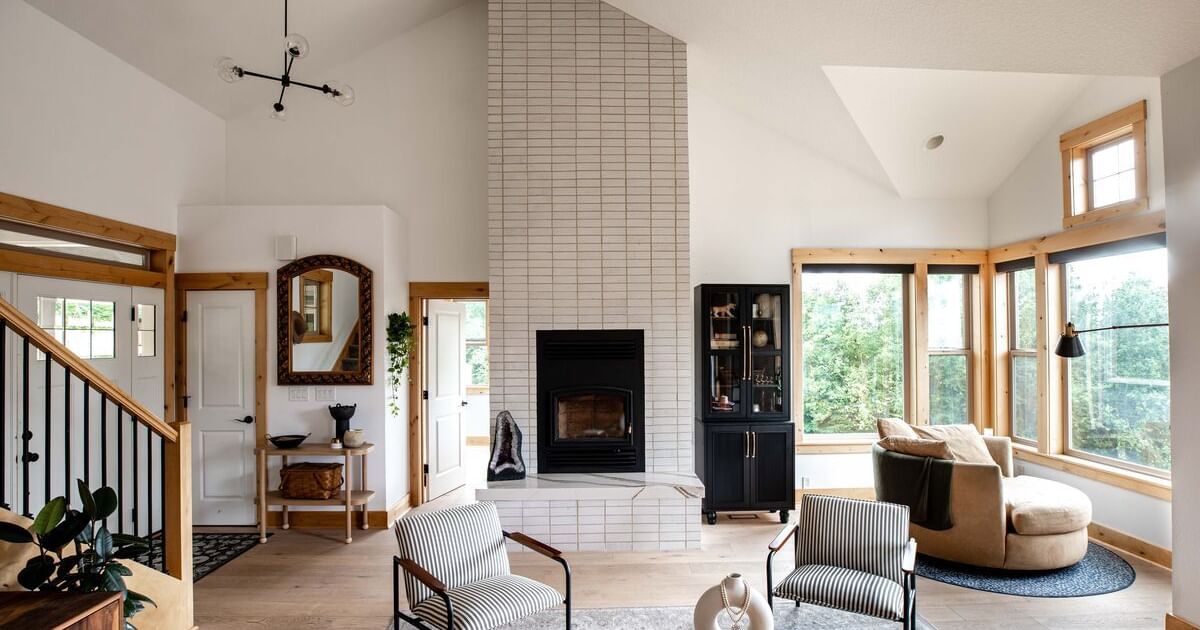 12 Modern Farmhouse Fireplace Tile Ideas to Cozy Up To | Fireclay Tile