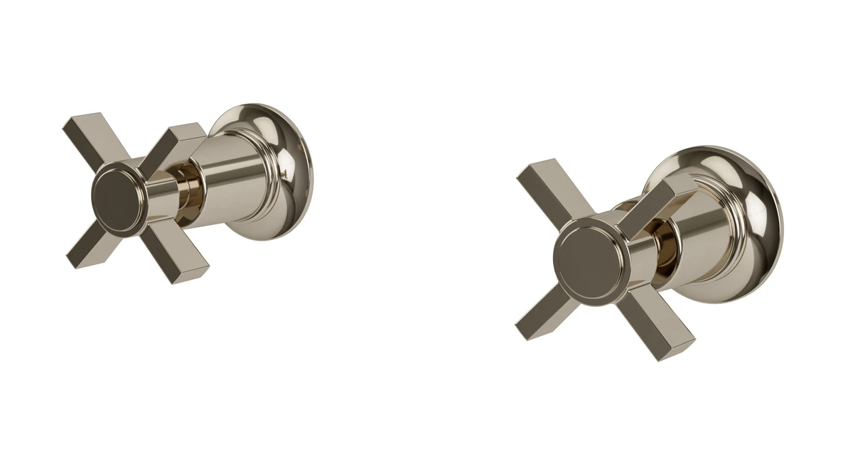 Emerson Two Handle Wall Mount Bath Trim with Defined… | Fireclay Tile