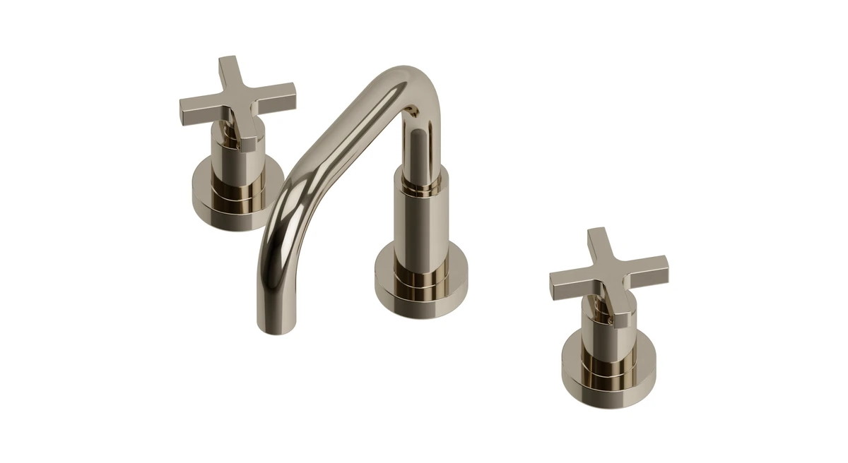 Flatiron Two Handle Deck Mount Squaretop Lavatory… | Fireclay Tile