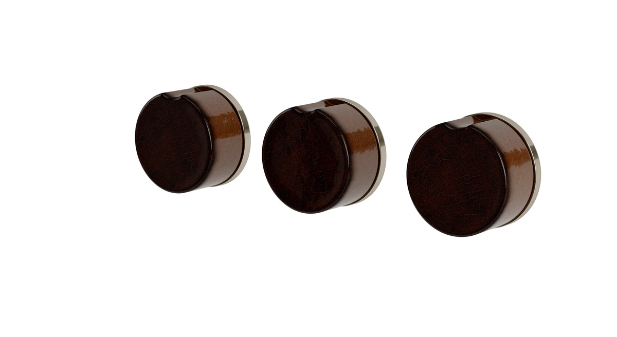 Foundry Three Handle Wall Mount Bath Trim with… | Fireclay Tile