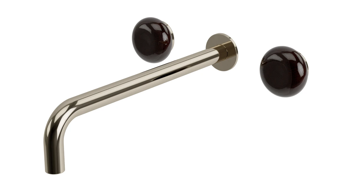 Foundry Two Handle Wall Mount 12" Lavatory Faucet… | Fireclay Tile