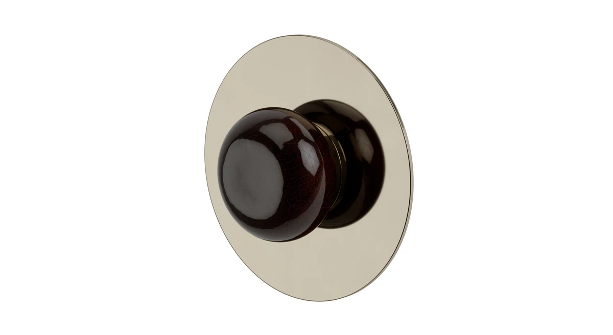 Foundry One Handle Wall Mount Shower Trim with Pebble… | Fireclay Tile