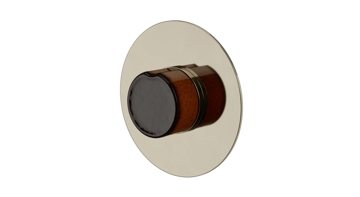 Foundry One Handle Wall Mount Shower Trim With Groove Fireclay Tile 2281