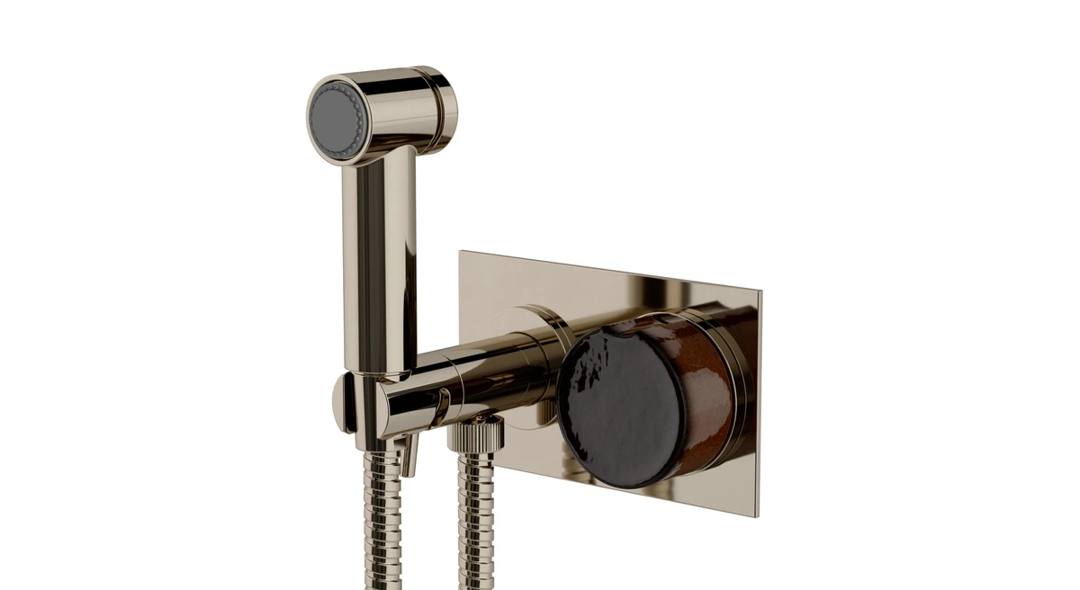 Foundry One Handle Wall Mount Bidet Trim with Groove… | Fireclay Tile